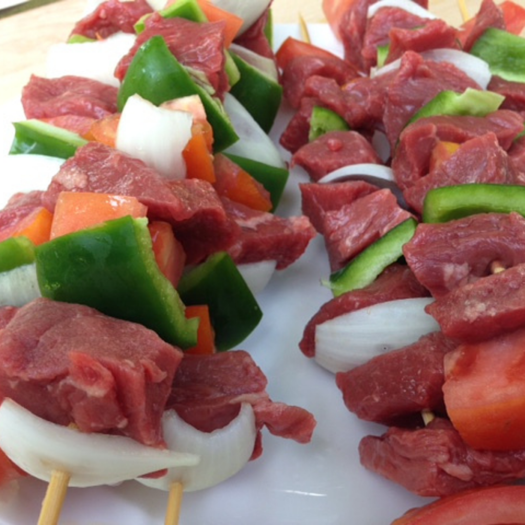 Easy Stew Meat Kabobs Recipe for the Grill or Oven - Clover Meadows Beef