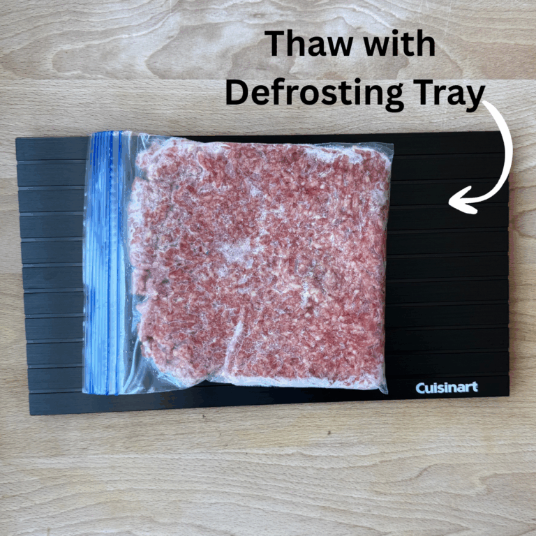 how to defrost beef - defrosting tray - Clover Meadows Beef